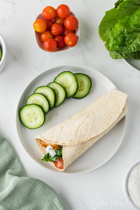 Chicken Snack Wrap - In Jamie's Kitchen