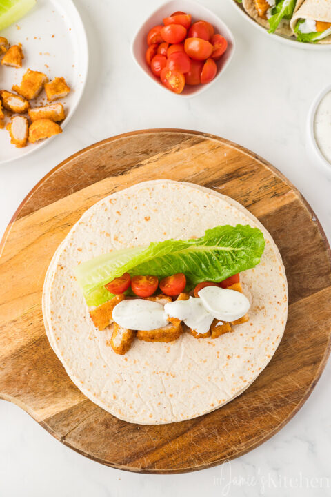 Chicken Snack Wrap - In Jamie's Kitchen