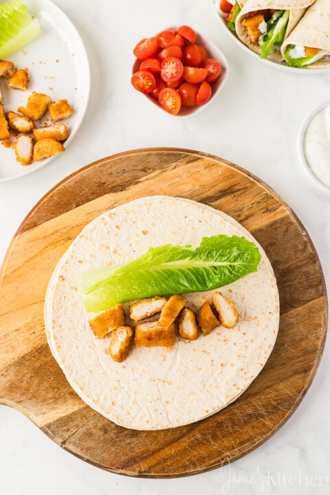 Chicken Snack Wrap - In Jamie's Kitchen