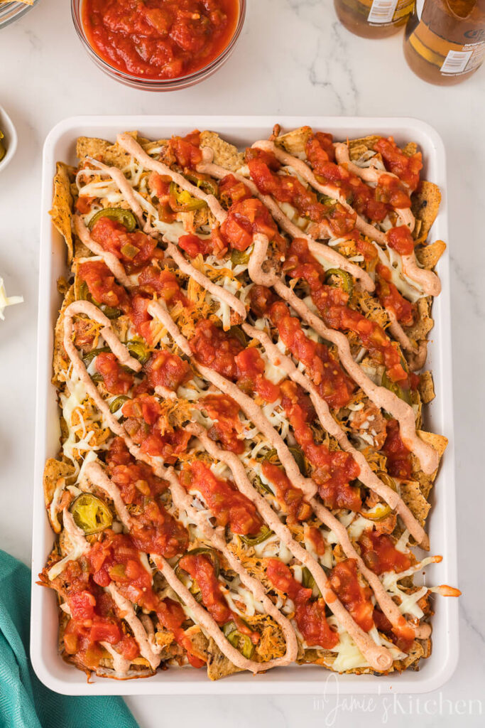 Healthy Chicken Nachos - In Jamie's Kitchen