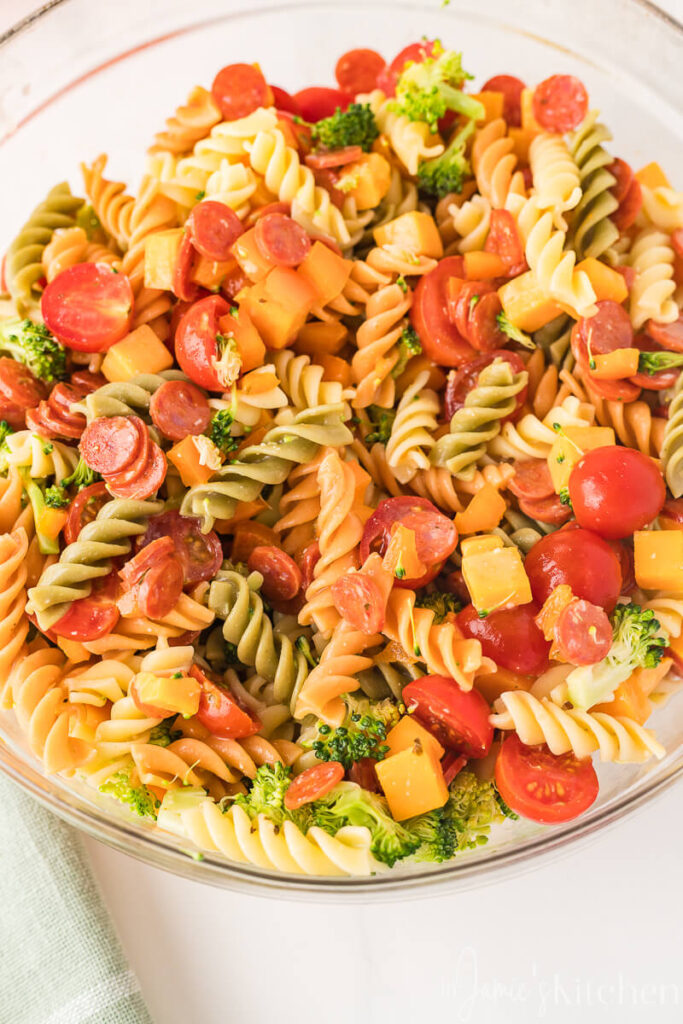 Pasta Salad with Italian Dressing - In Jamie's Kitchen